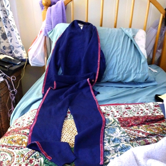 Primary | Matching Sets | Young Girls Warm Up Suit With Sparkle Stripes ...